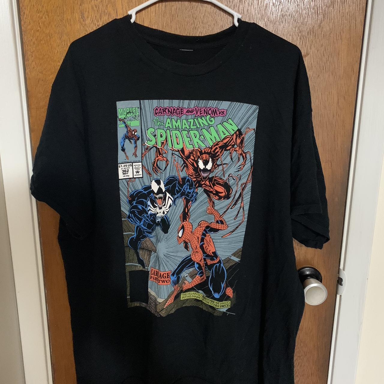 Vintage Spiderman comic book tshirt Size XL No flaws - Depop