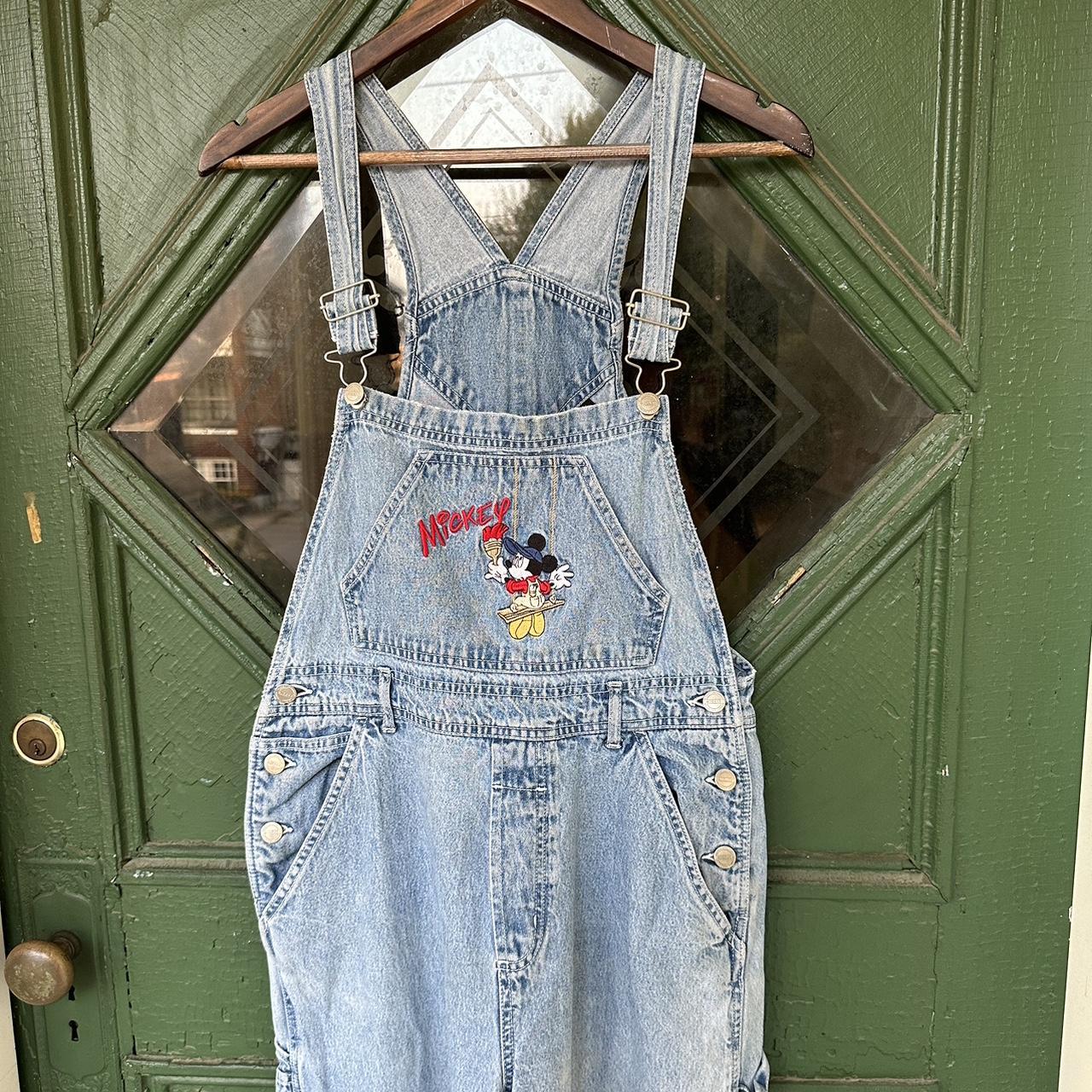 Vintage Mickey Mouse Painter Overalls Unisex M, has... - Depop