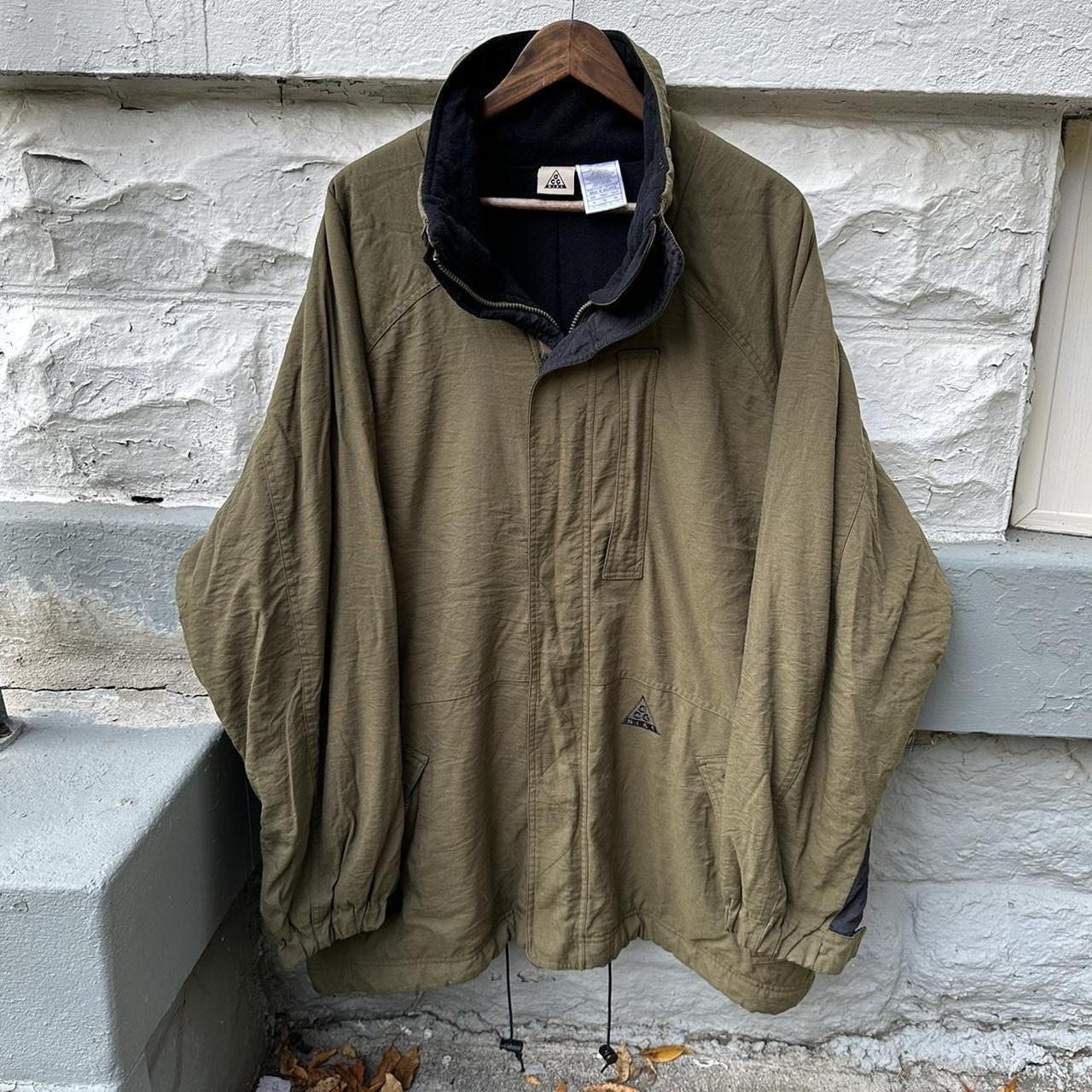 Vintage Nike ACG All Condition Coat Men’s XL, green... - Depop