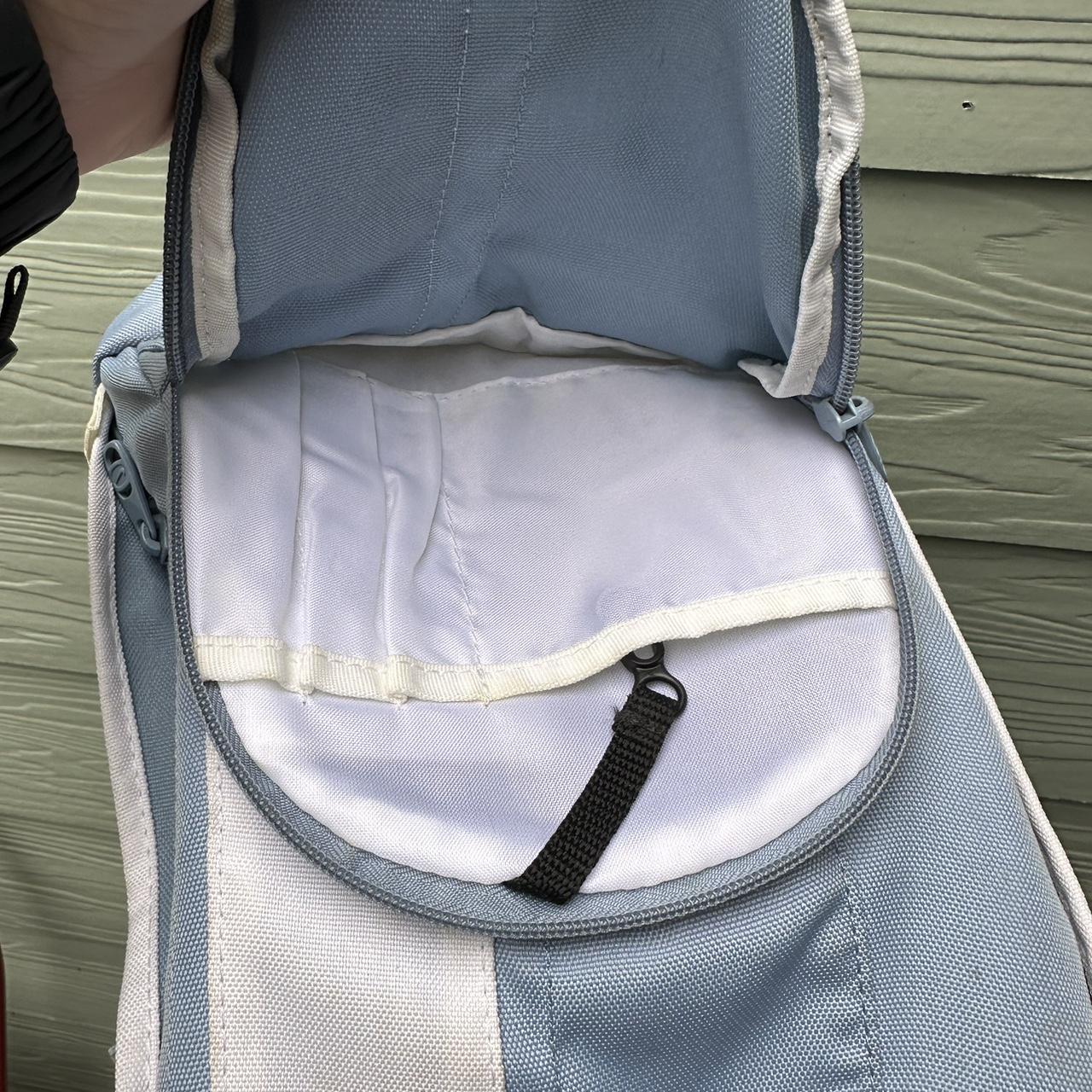 Vintage Nike Baby Blue Mini Backpack Has some dirty... - Depop