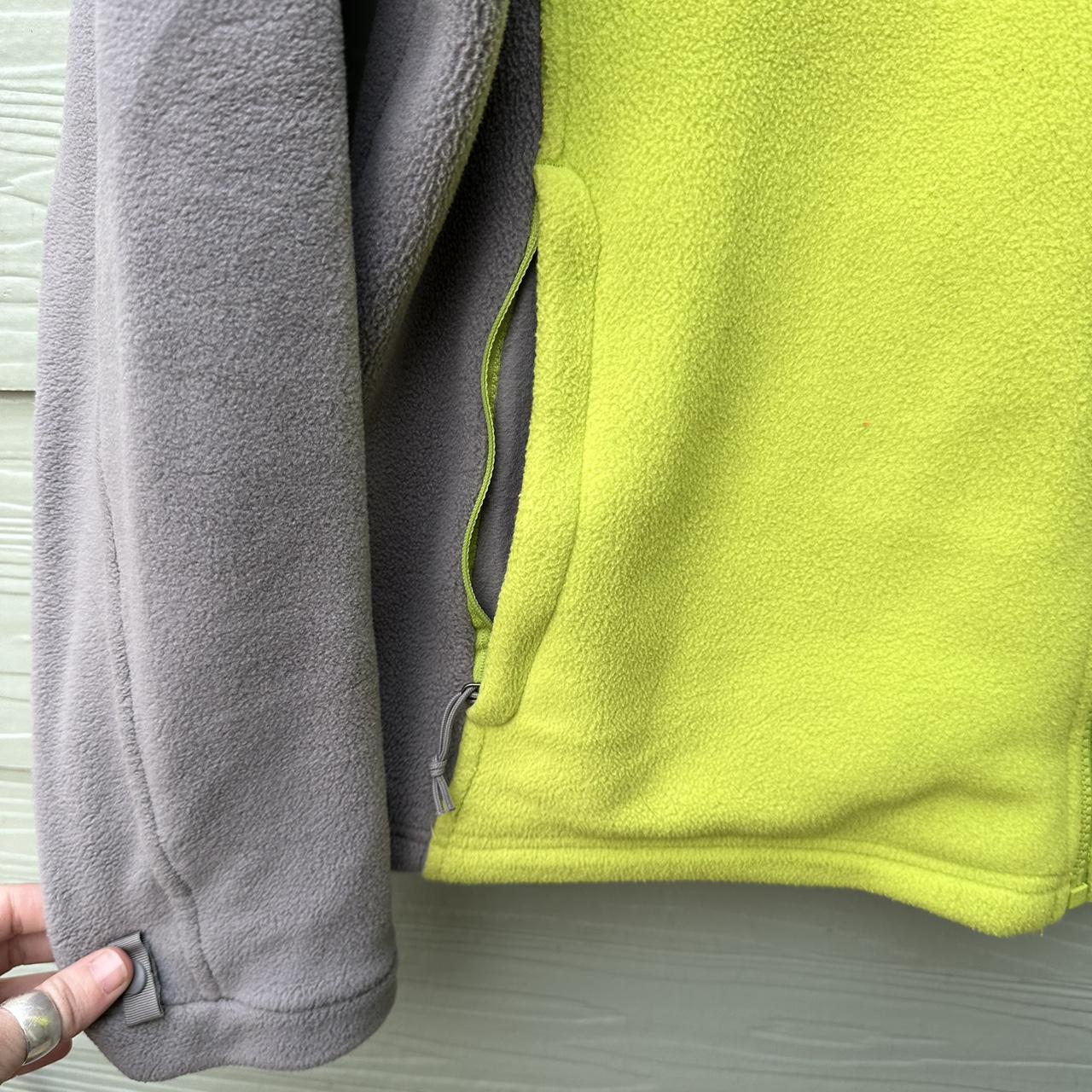 The North Face Neon Fleece Jacket Women’s XL - Depop