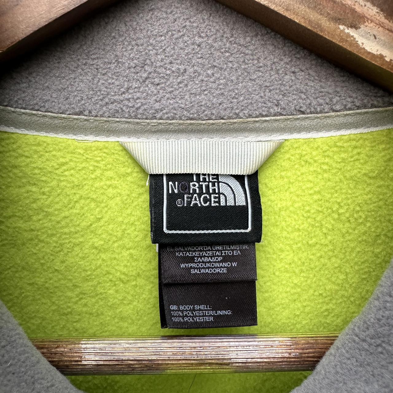 The North Face Neon Fleece Jacket Women’s XL - Depop