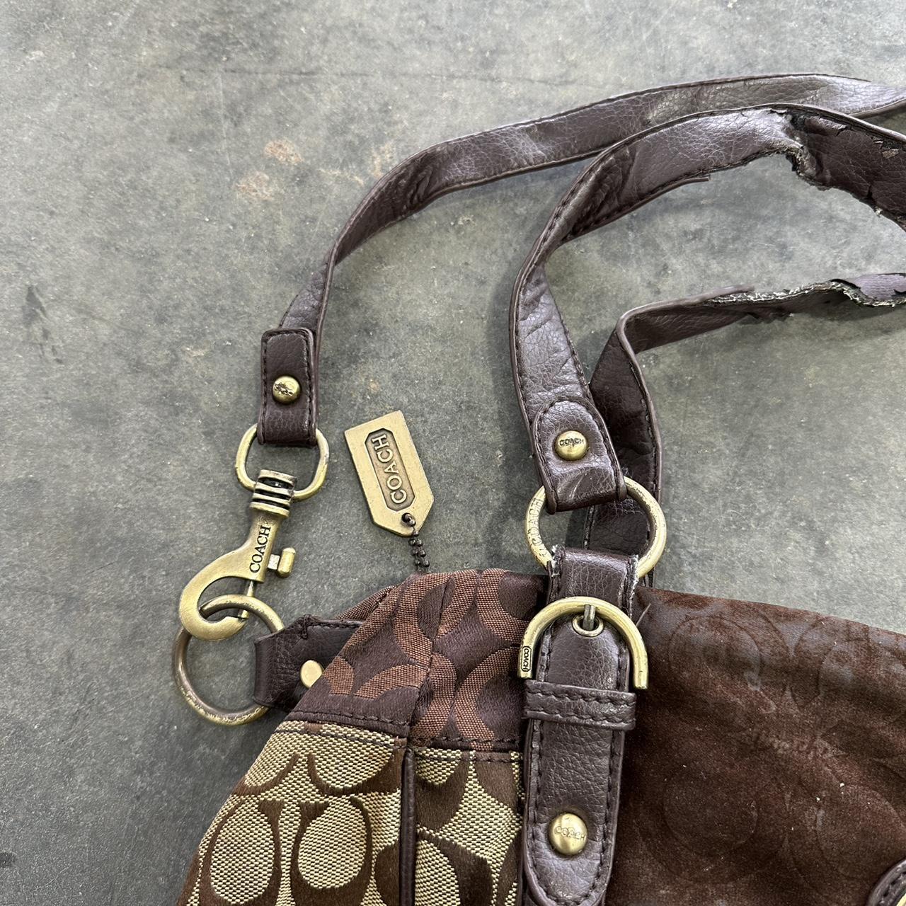 Vintage Y2K Coach Patch work Shoulder... | Depop