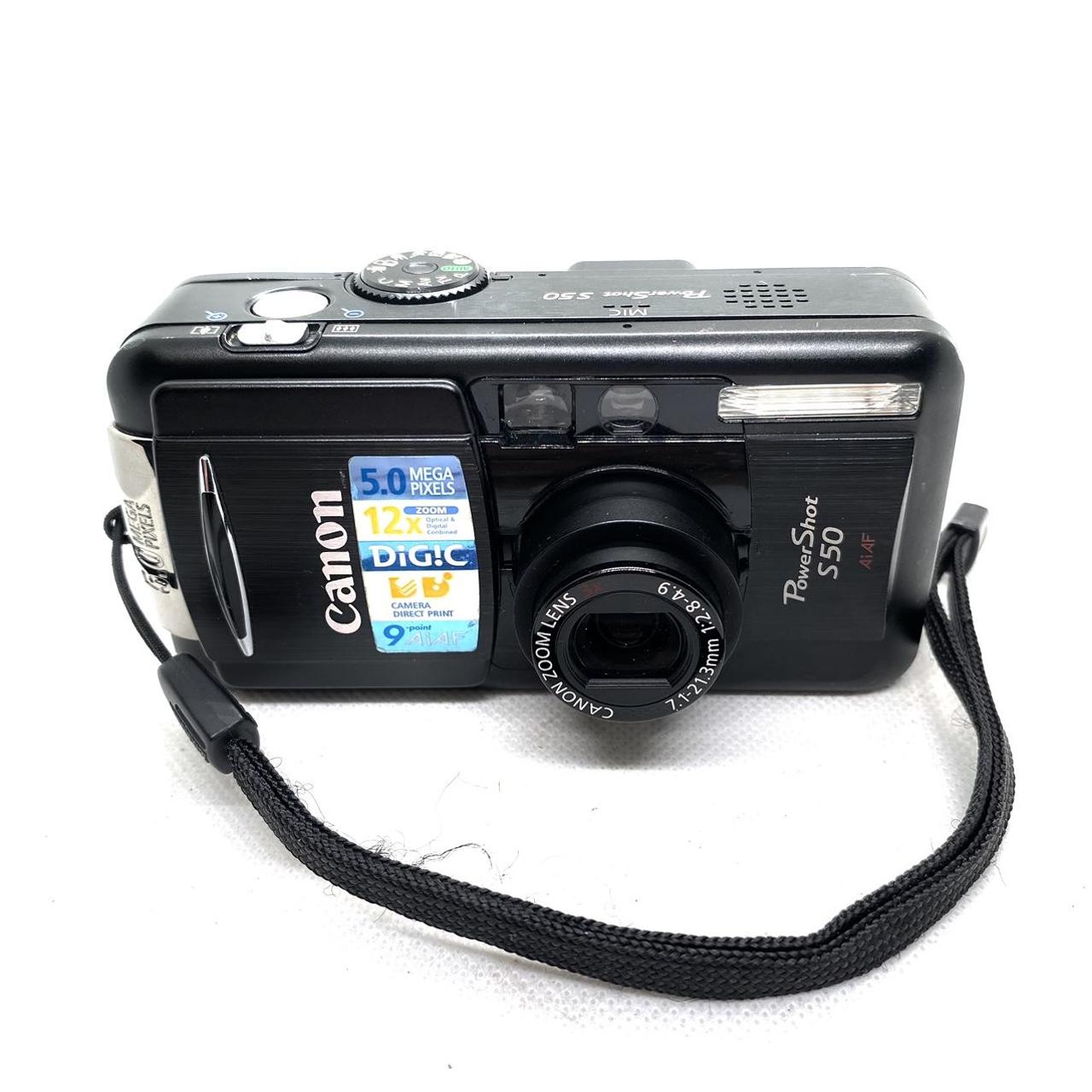 rare! 00’s Y2K “vintage” Canon Powershot S50 AiAF... - Depop