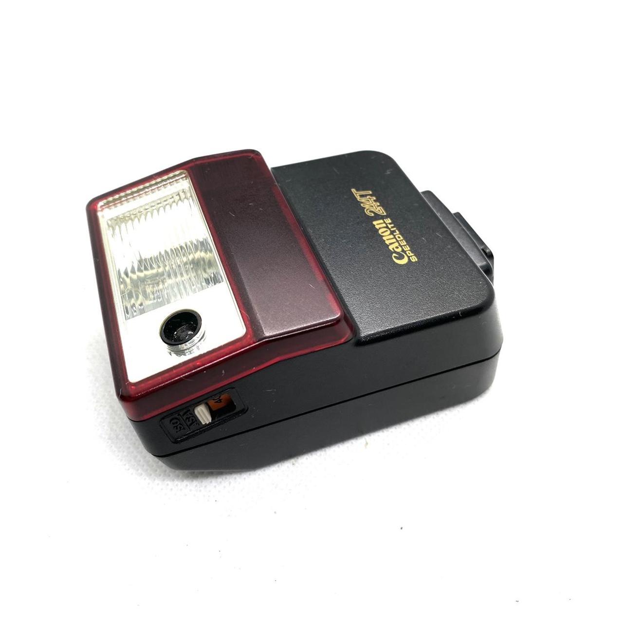 Canon Speedlite 244T flash mount + leather... - Depop