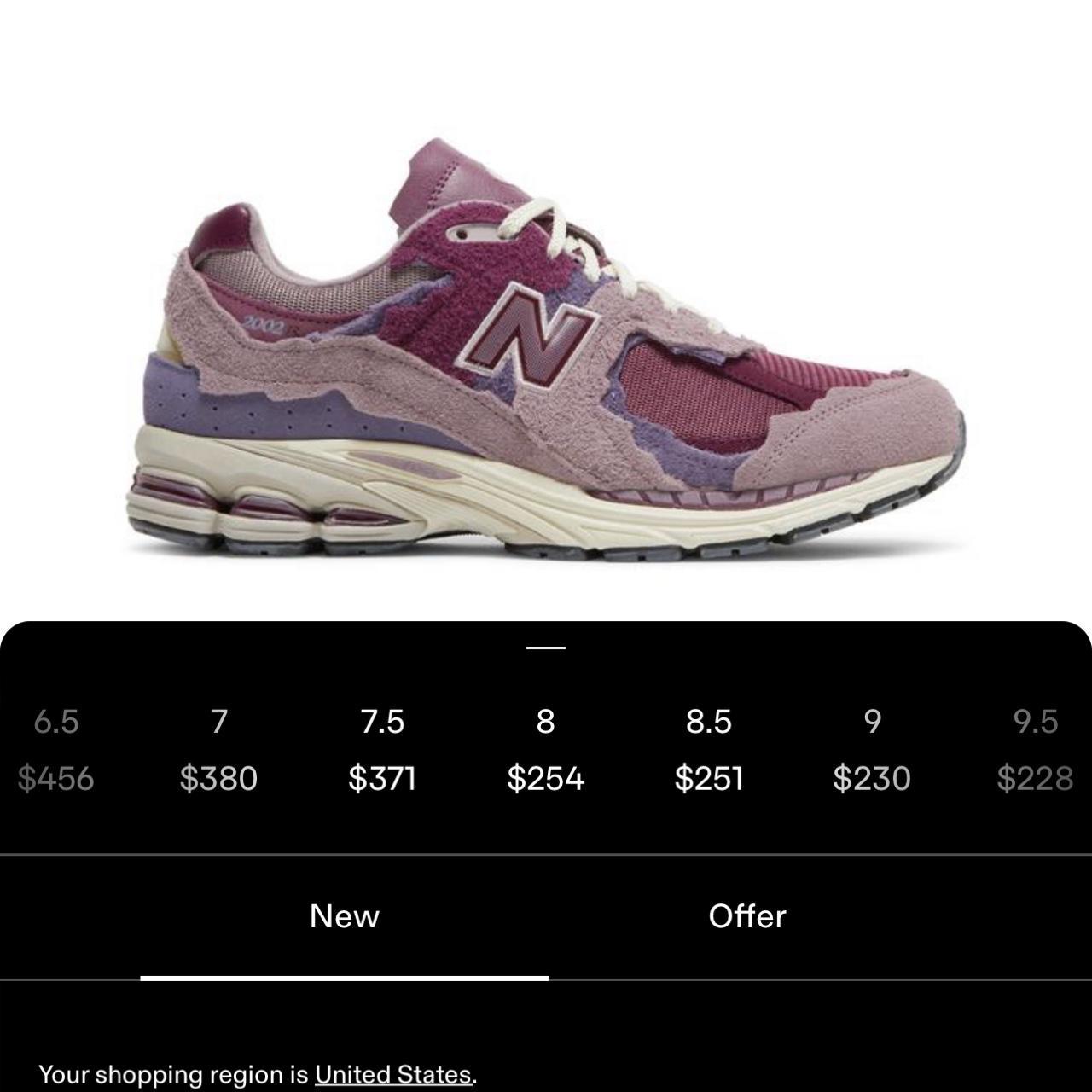 New Balance Men's Pink and Purple Trainers | Depop