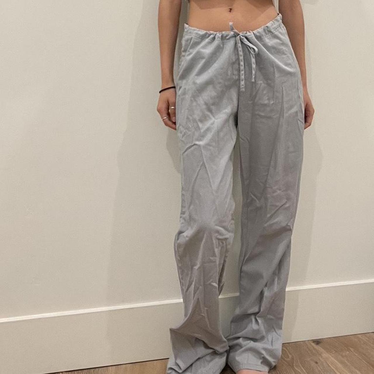 Soft Grey Dickies Pants Has Tieable Waist And Tag Depop
