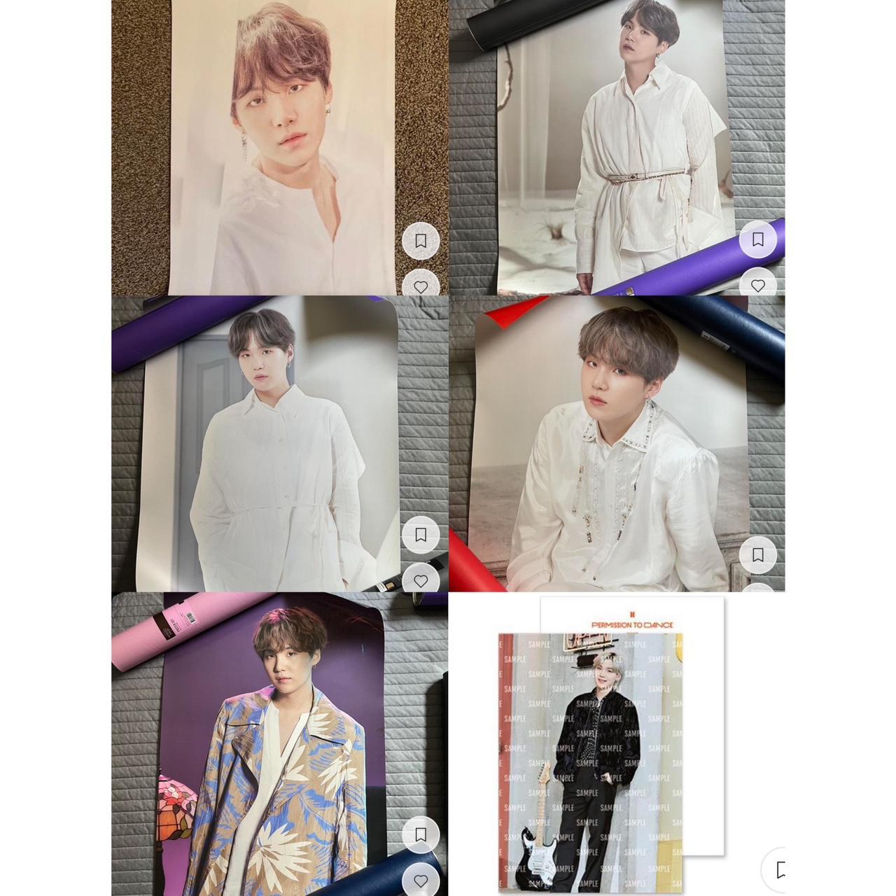 bts suga/yoongi poster bundle this is a bundle for... - Depop