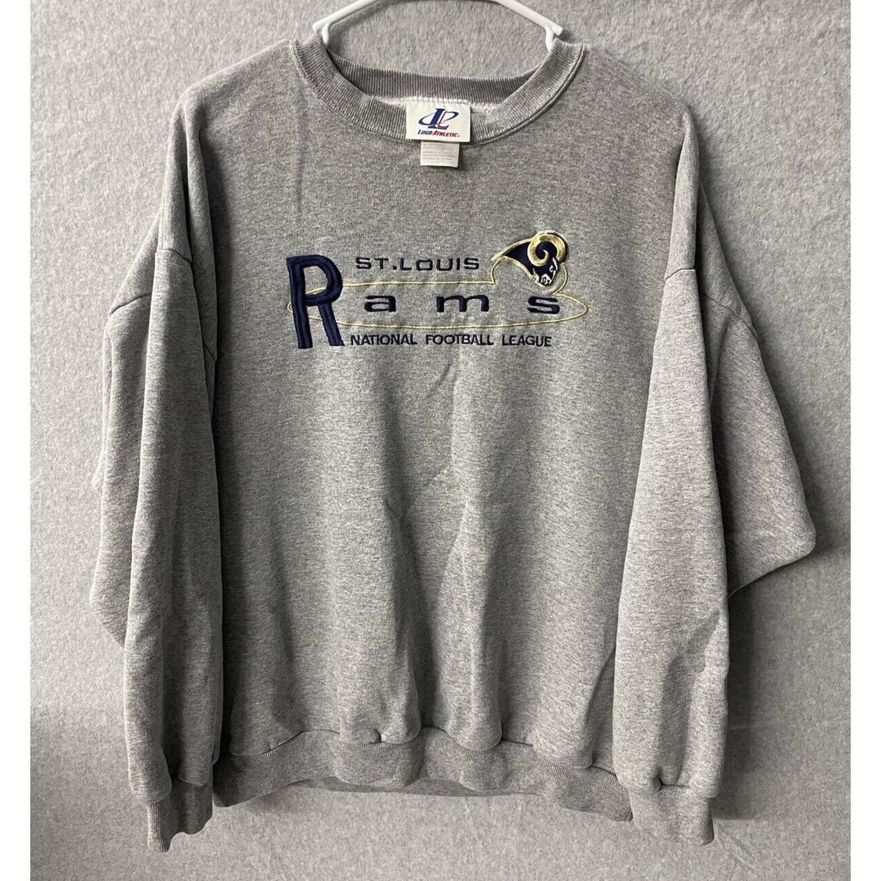 Vintage 90s St Louis Rams Logo Athletic NFL Crewneck... - Depop