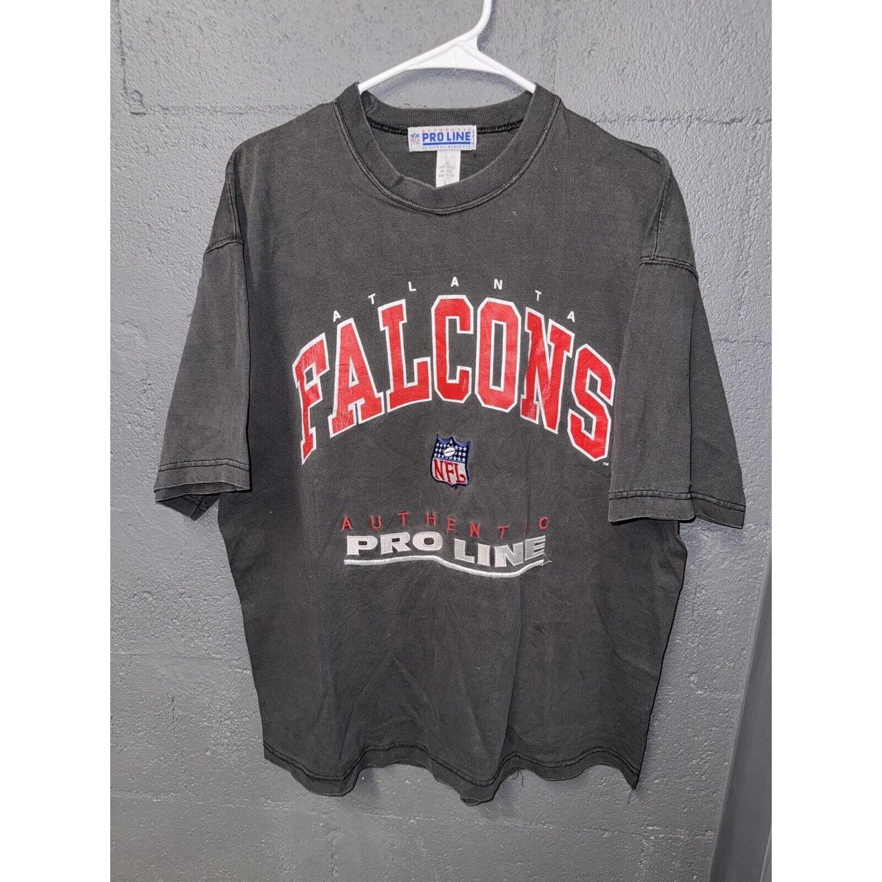 Vintage 90s Atlanta Falcons NFL Proline T Shirt Size... - Depop