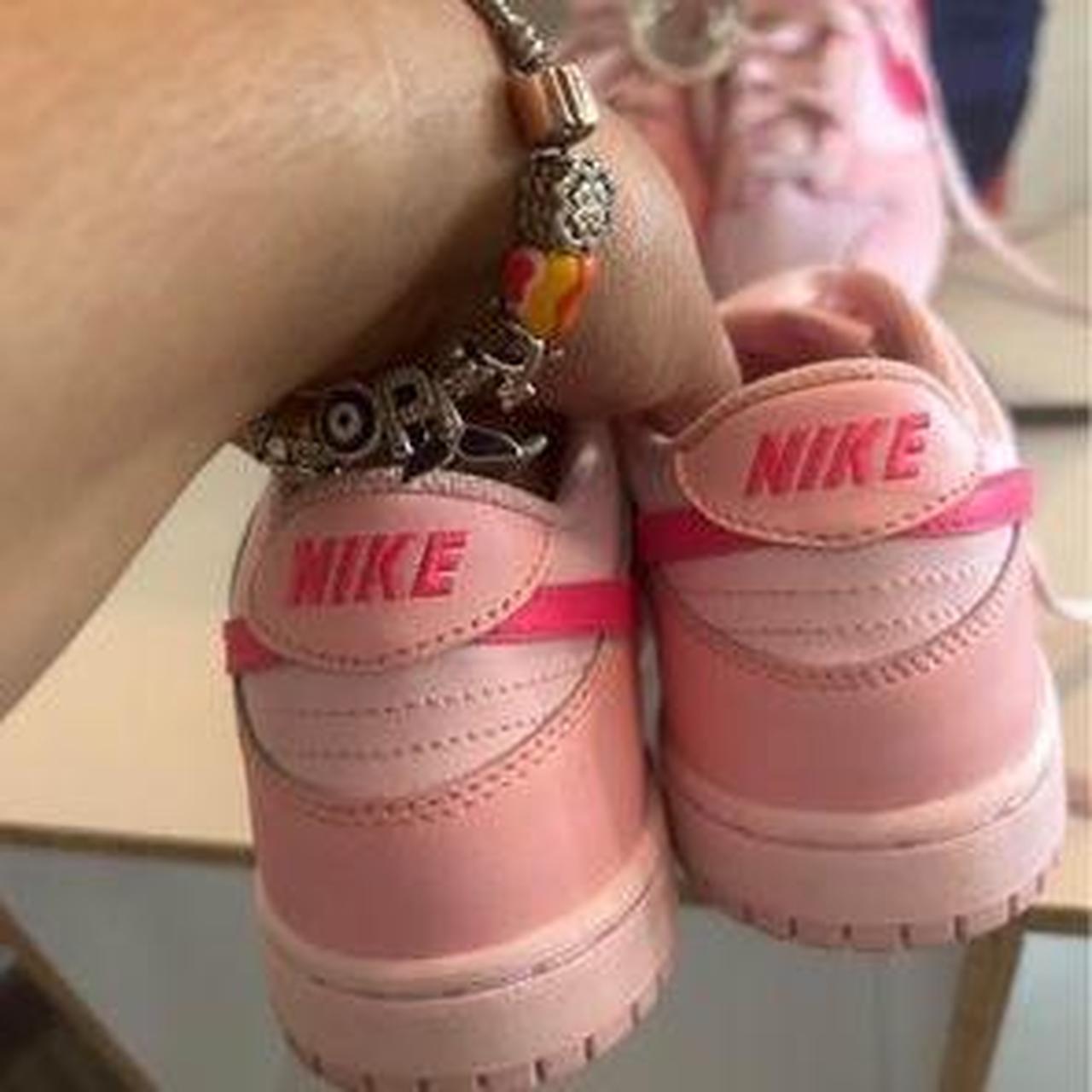 Triple pink dunks Women 5 Youth 3 - Depop