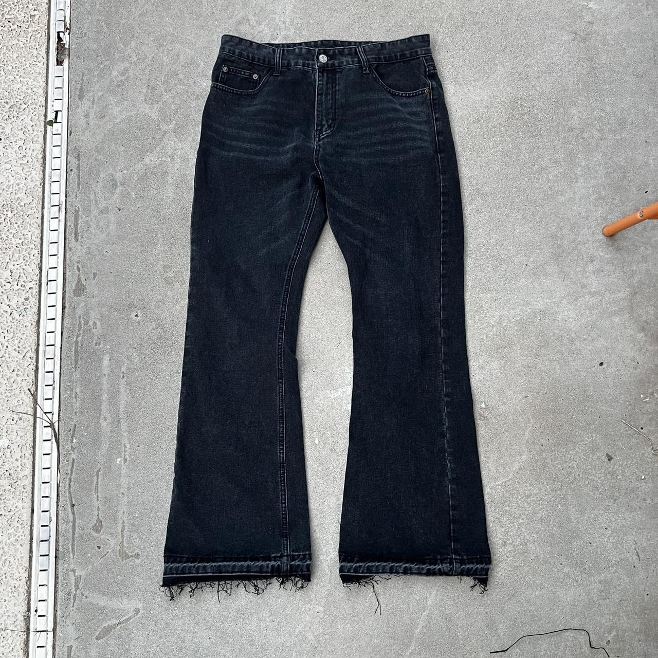 Flared Washed Grey Denim (Pants are grey but... - Depop