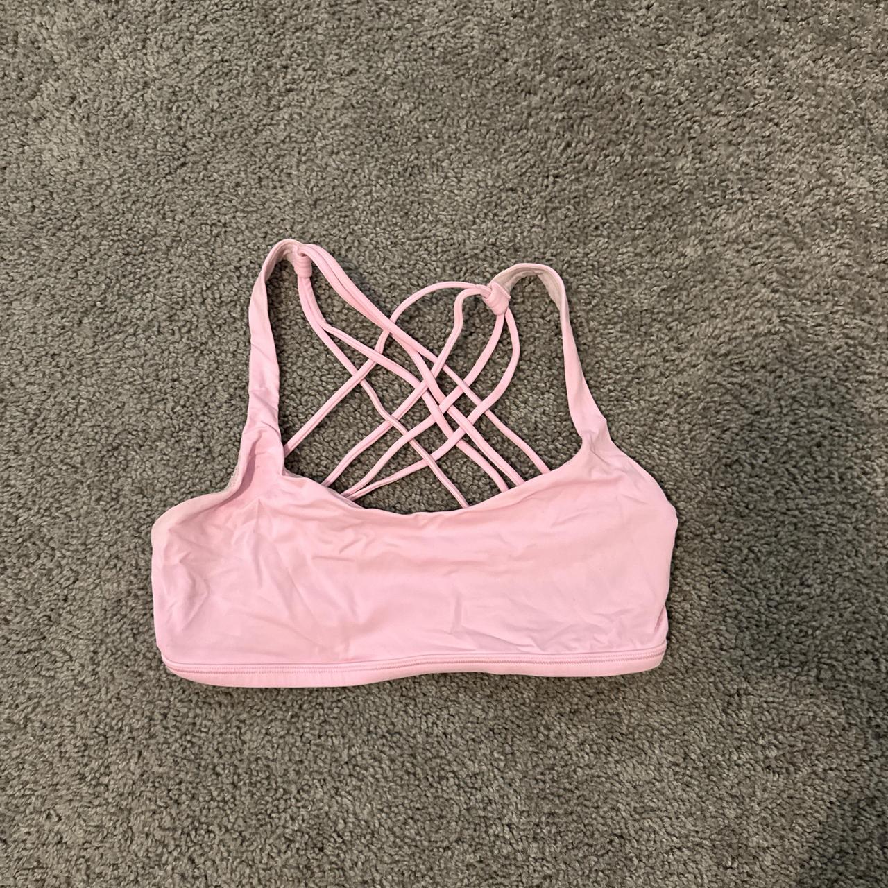 Lululemon pink sports bra size 6 - Depop