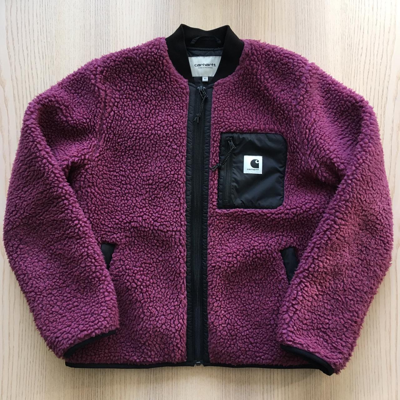 Carhartt WIP Janet liner jacket in dusty fuchsia... - Depop