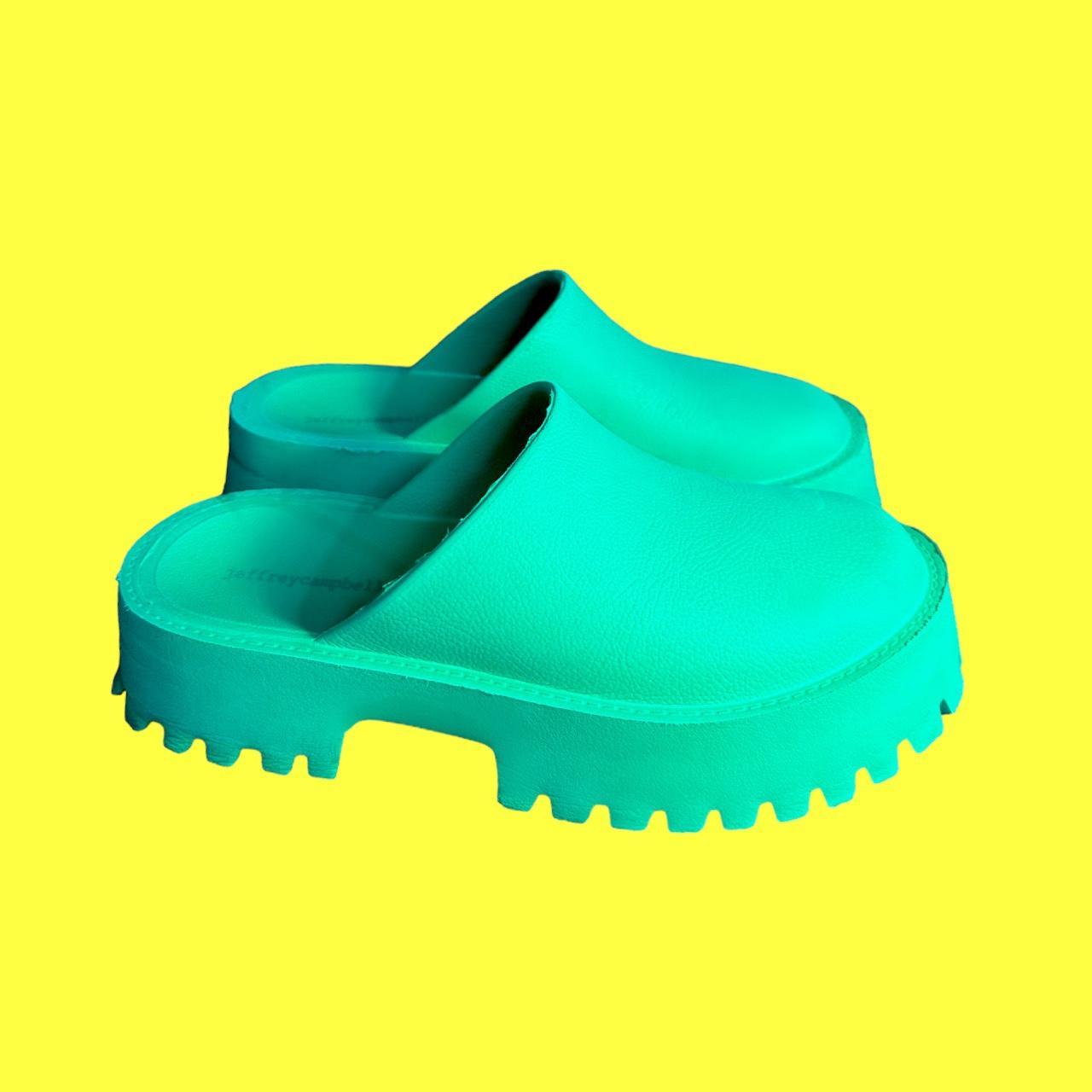GREEN JEFFREY CAMPBELL PLATFORM CLOGS ~ gorgeous... - Depop