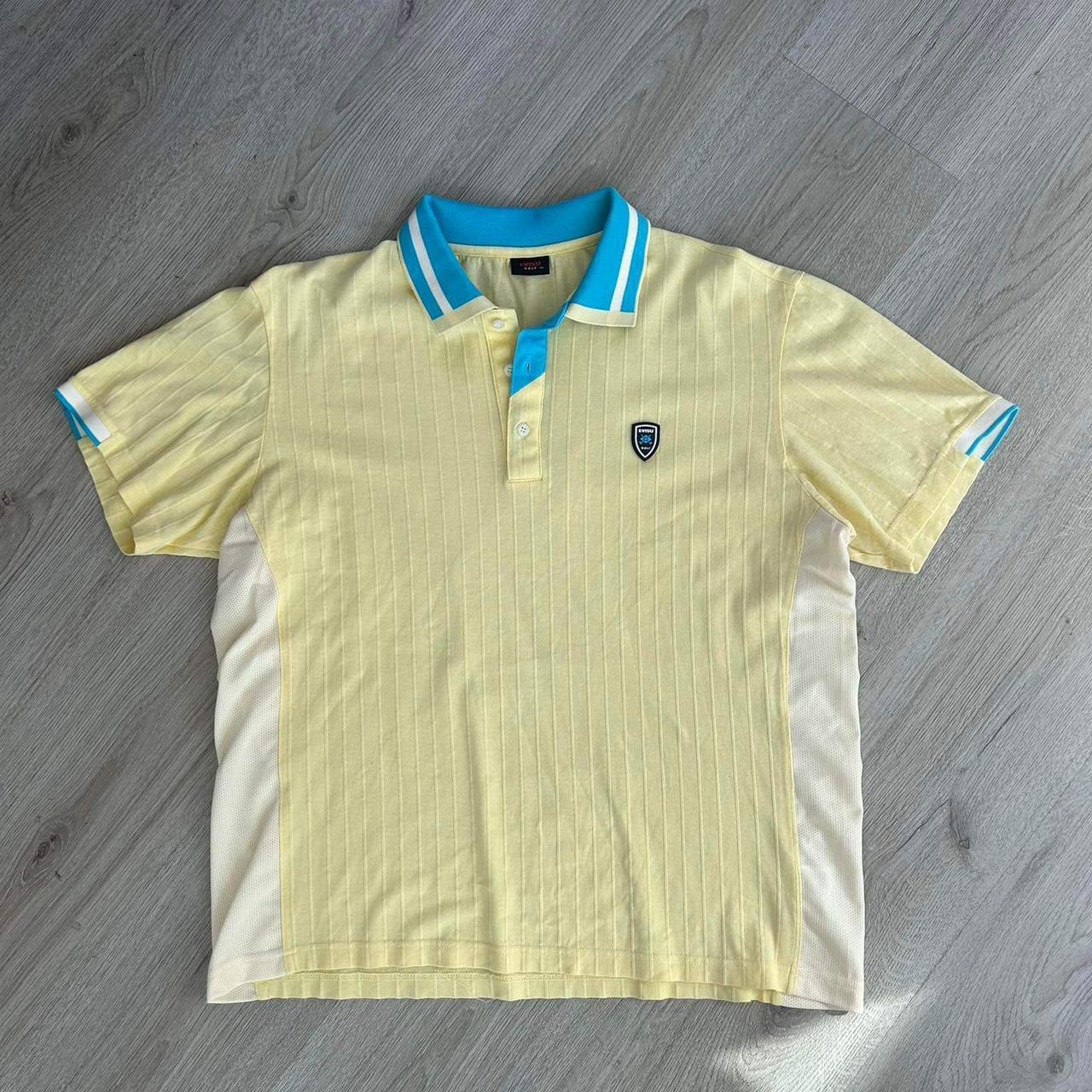 Evisu polo shirt Sz L Like new Feel free to ask... - Depop