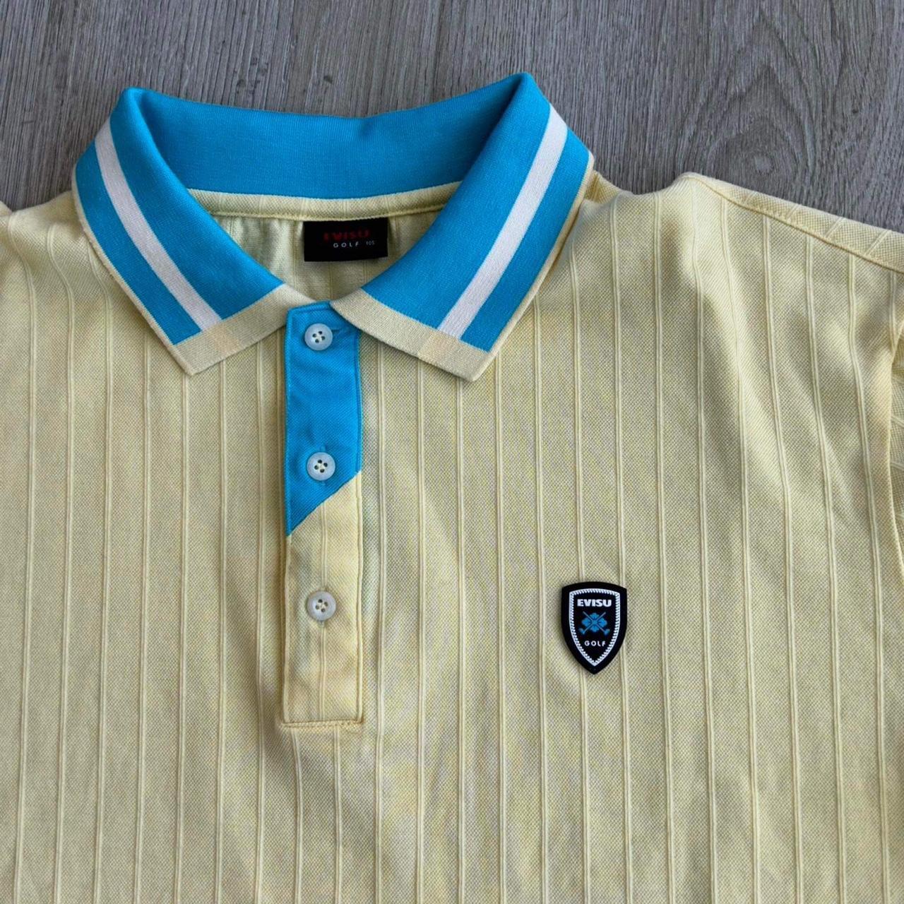 Evisu polo shirt Sz L Like new Feel free to ask... - Depop