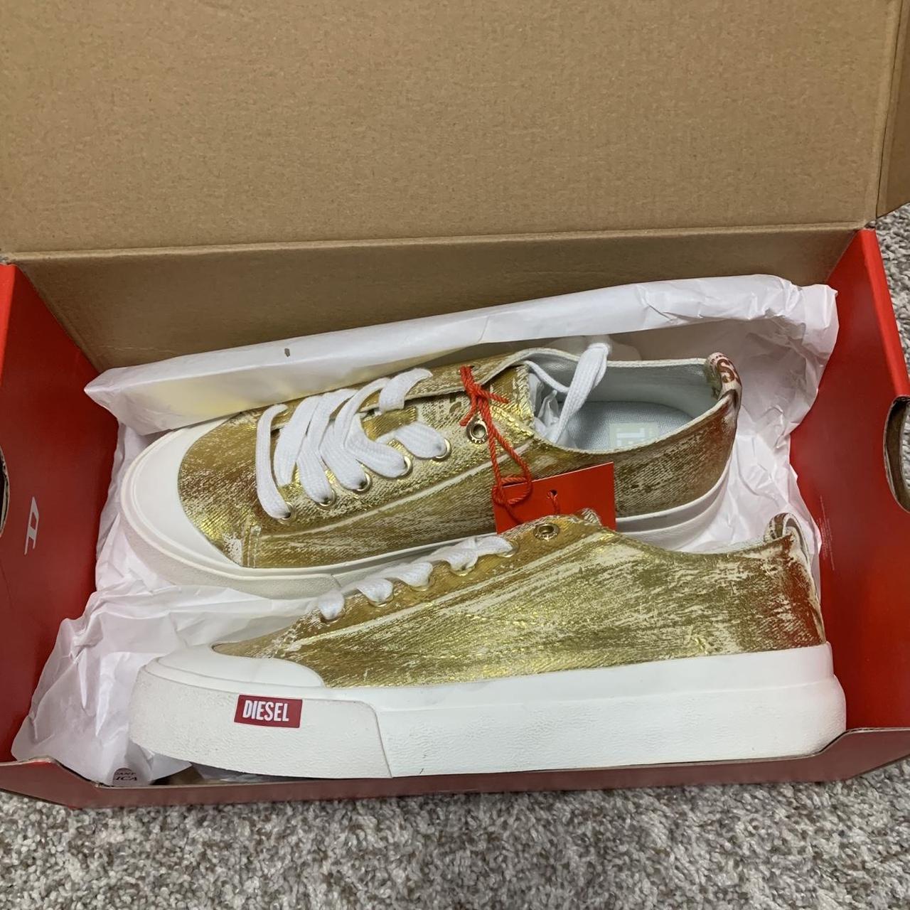 DIESEL sneakers Diesel Athos sneakers. Gold... | Depop