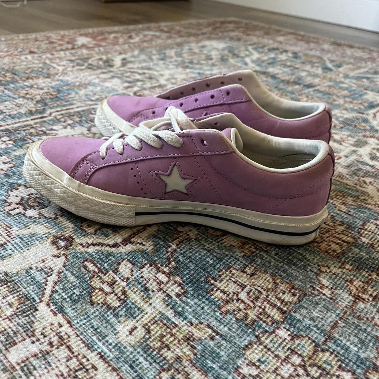 Custom pink all star converse Size 3 in men, size 5... - Depop