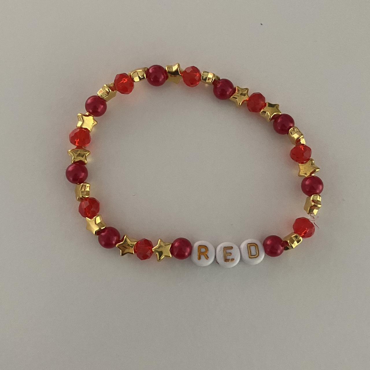 Red Taylor Swift Friendship Bracelet #erastour... - Depop