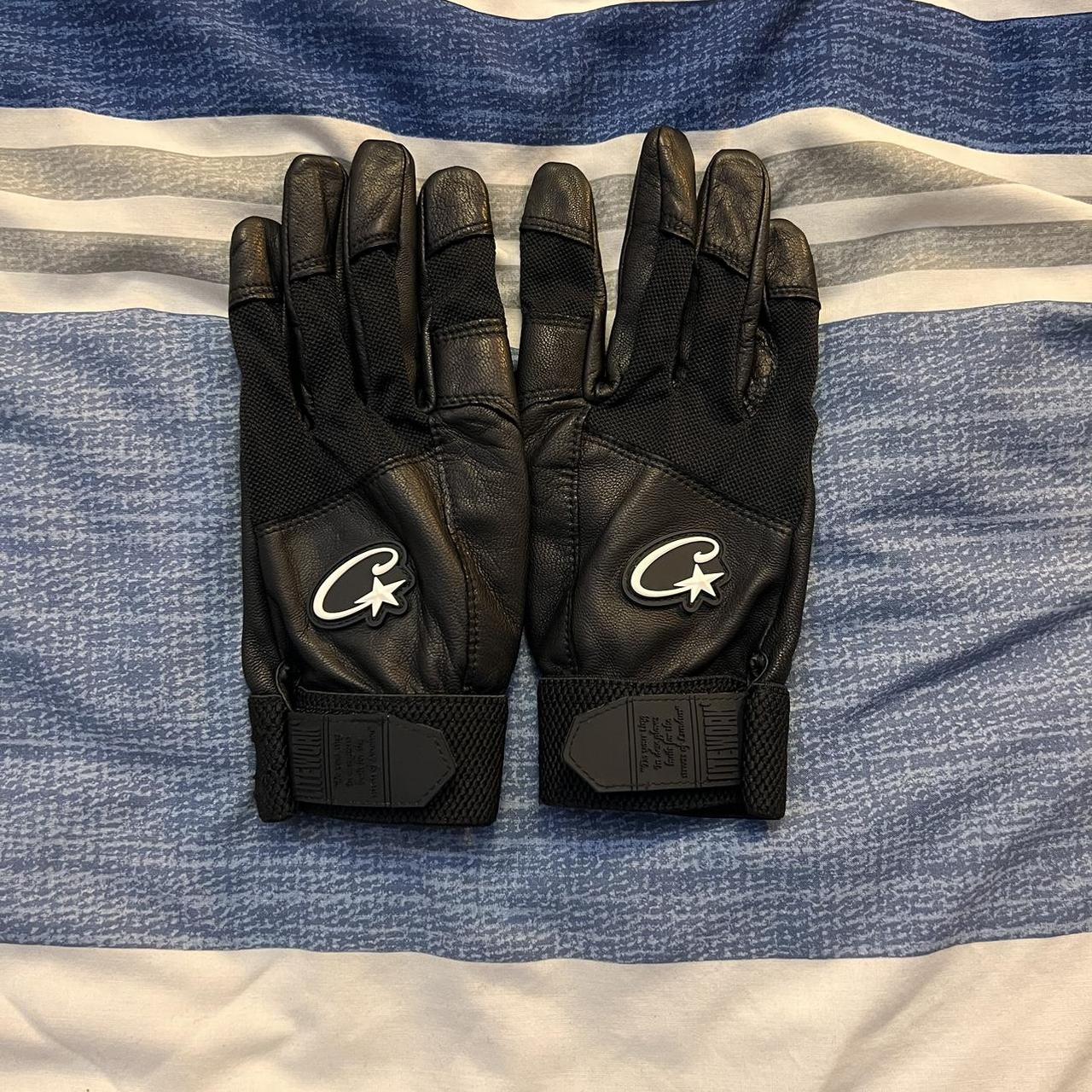 Corteiz Leather Gloves Black Selling fast‼️ New with... - Depop