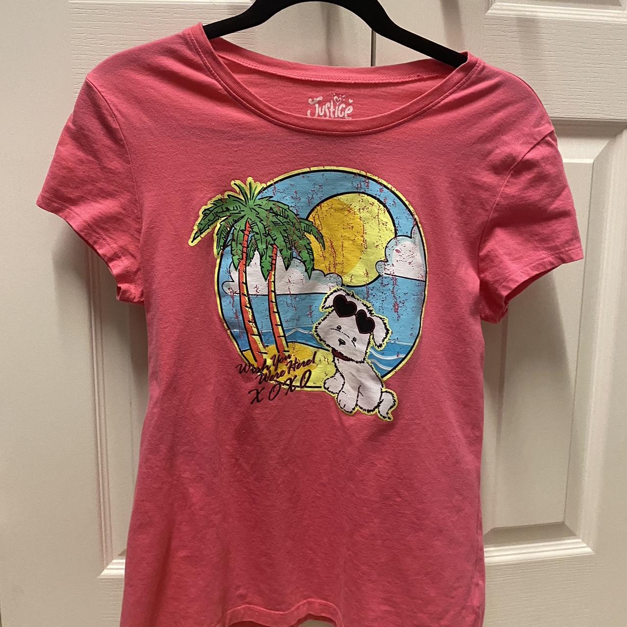 Justice dog shirt - Kids size 20 #justice #dog... | Depop