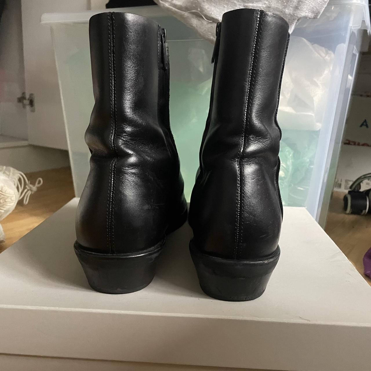 Leather Heeled boots COS Zip fastening Great... - Depop