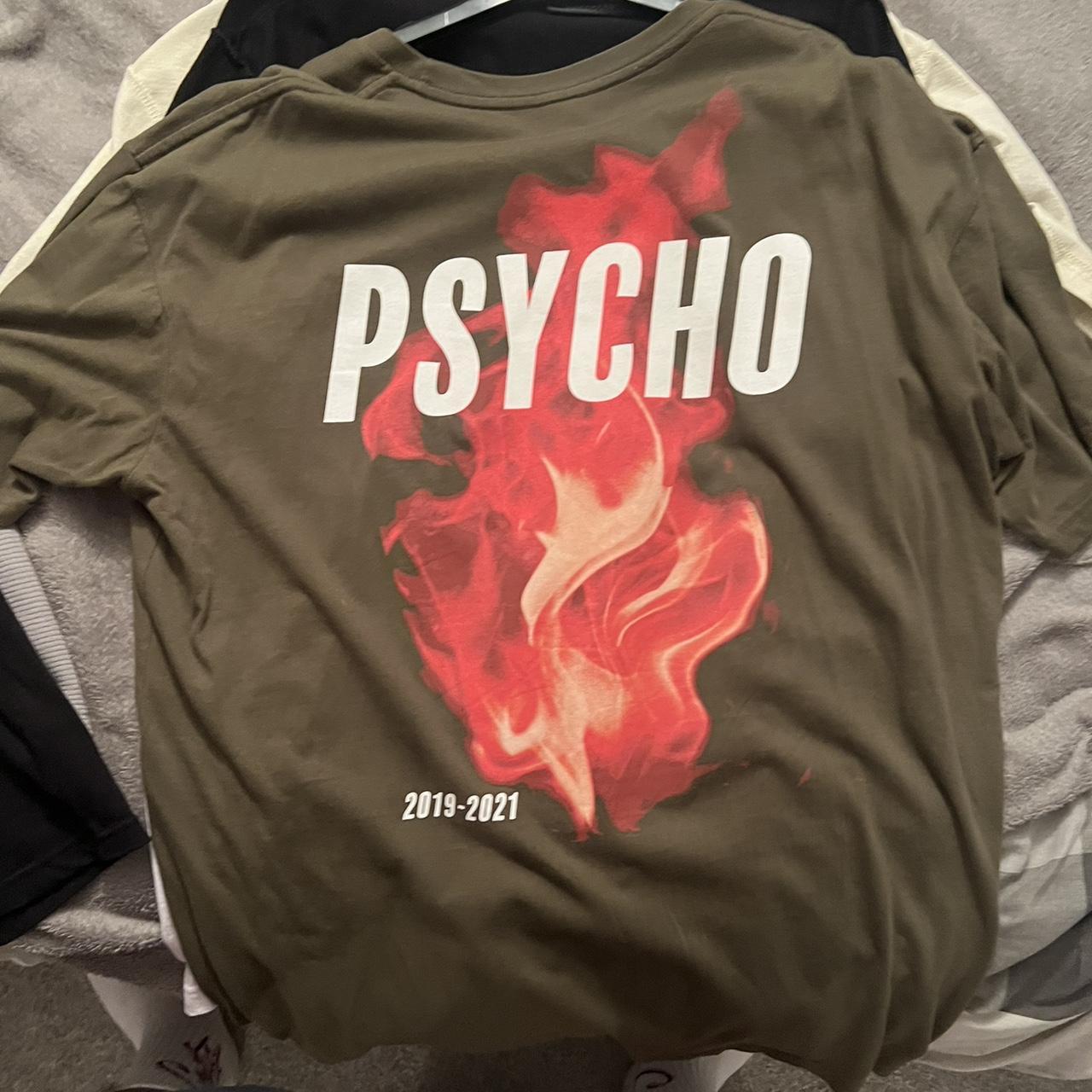 Psycho t shirt Santan Dave Basically brand new... - Depop