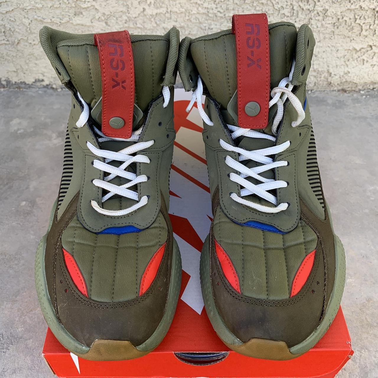 Puma Army Green / Multicolor RS-X Men’s high top... - Depop