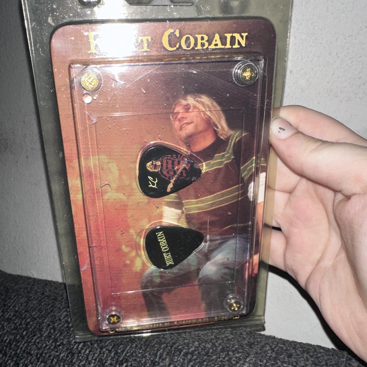 unused collectible nirvana kurt cobain guitar pick... - Depop