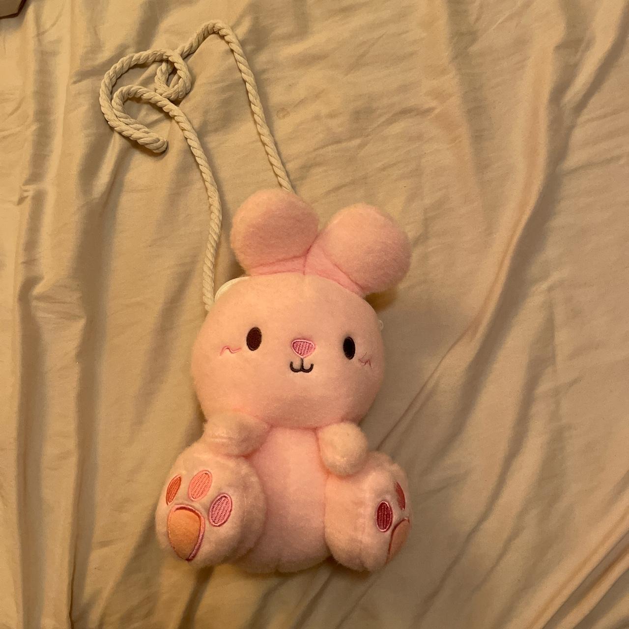 kawaii cute stuffed bunny bag!! rather small but... - Depop