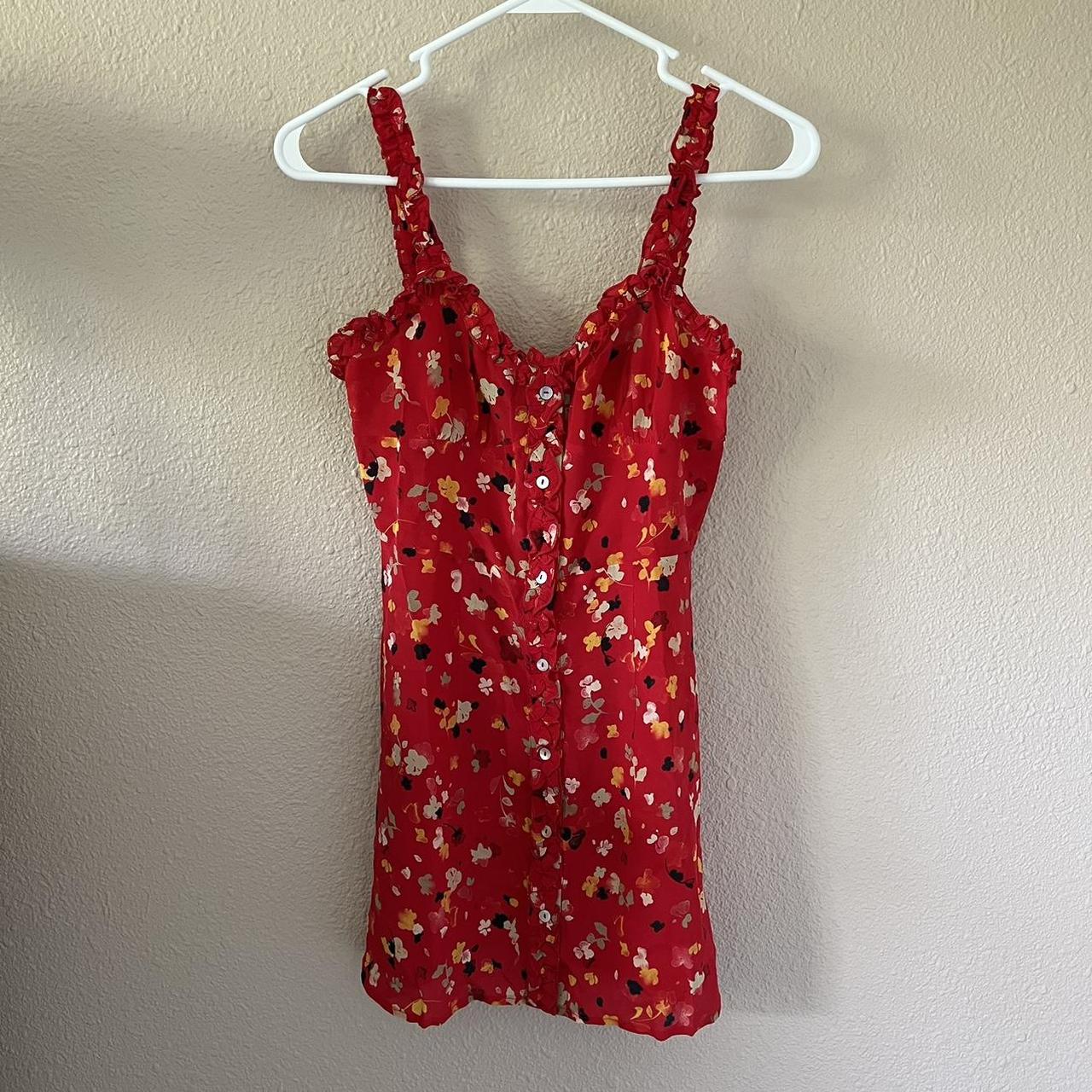 Realisation Par Julia Dress in Rouge Fleur Worn... - Depop