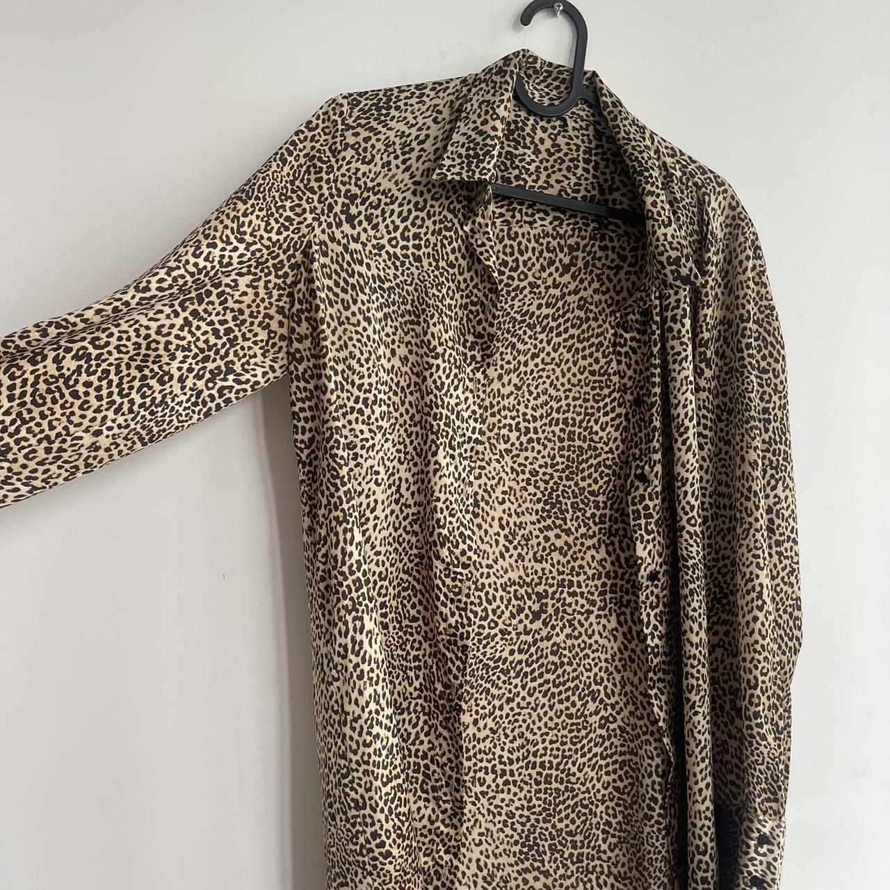Leopard print silk shirt #leopardprint #silk #shirt - Depop