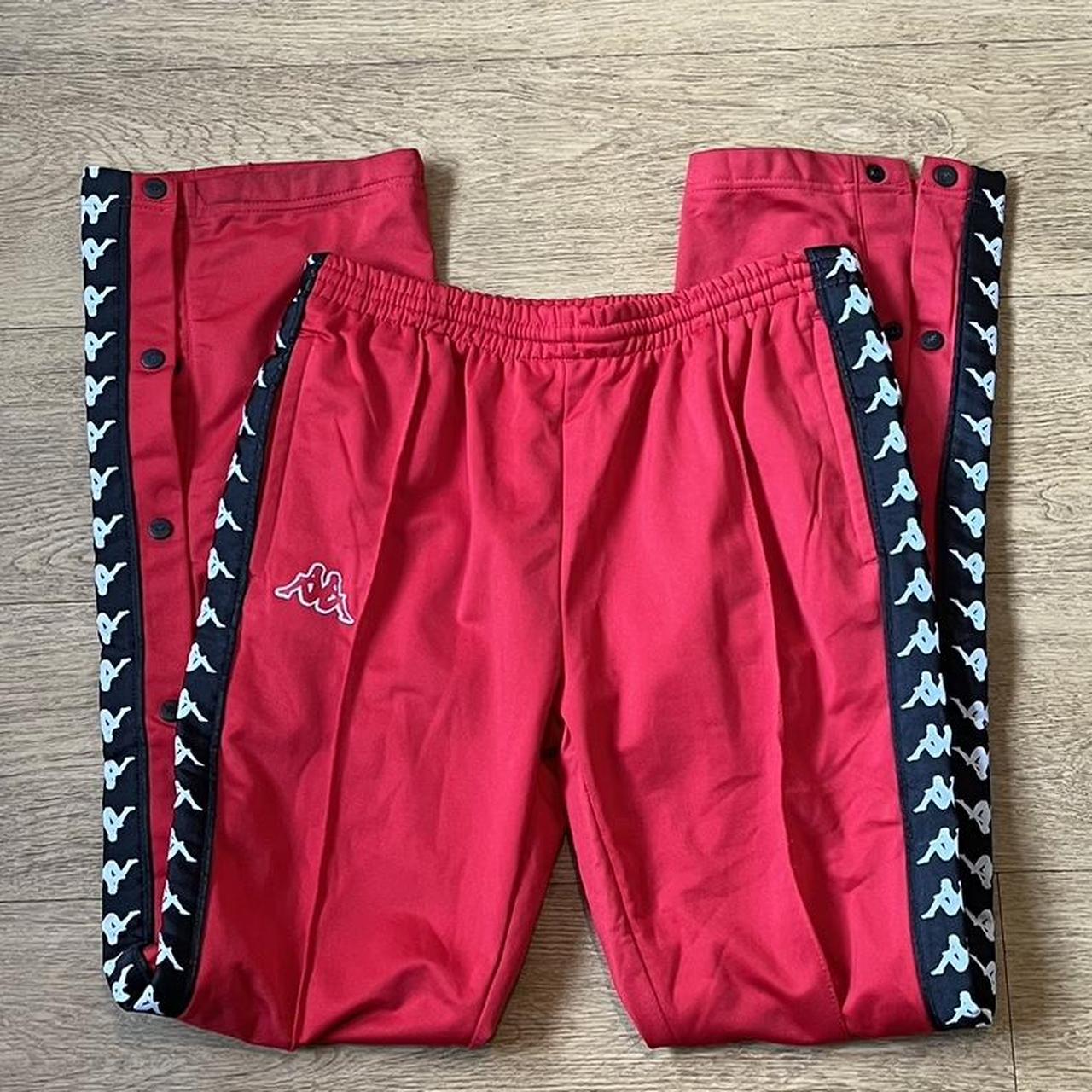 Retro Kappa Popper Tracksuit Bottoms Size:... - Depop
