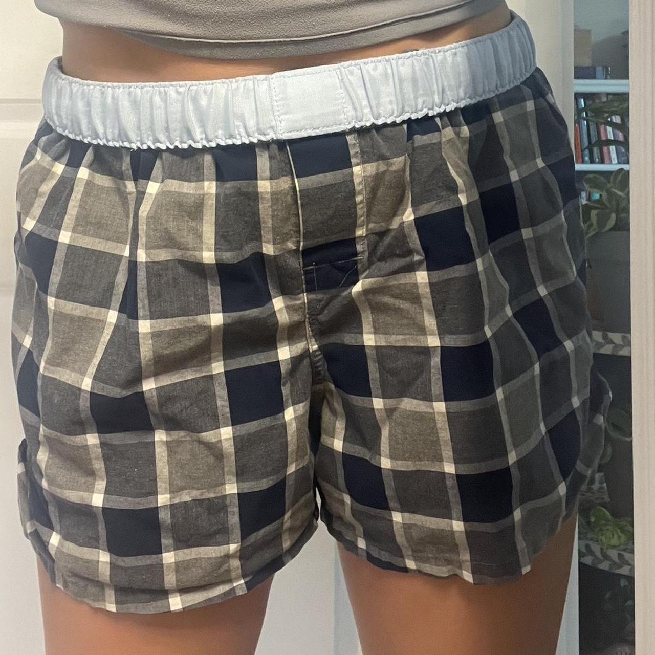 Large banana republic mens boxers. Blue and grey... - Depop