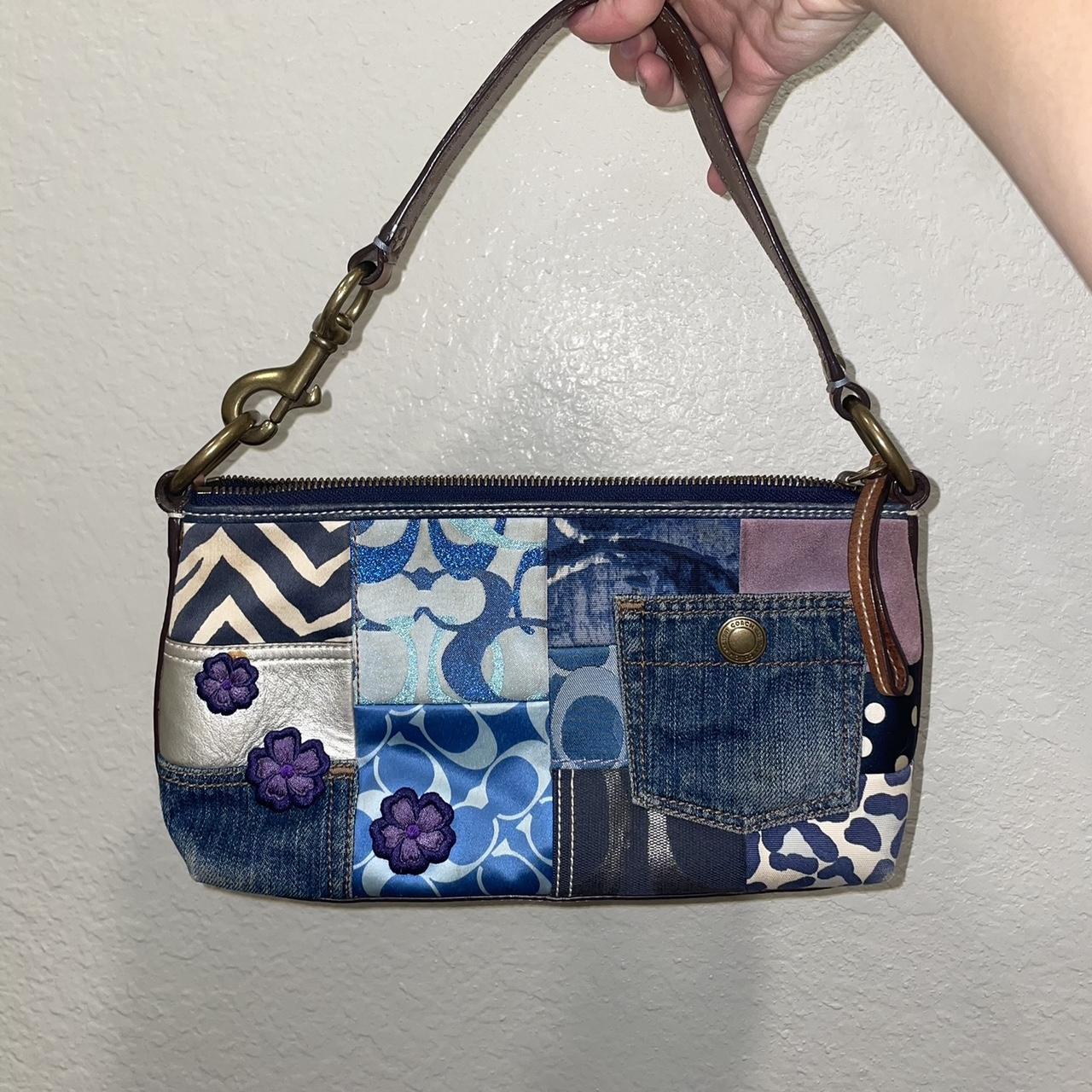 Coach Denim Patchwork Shoulder Purse I absolutely... - Depop