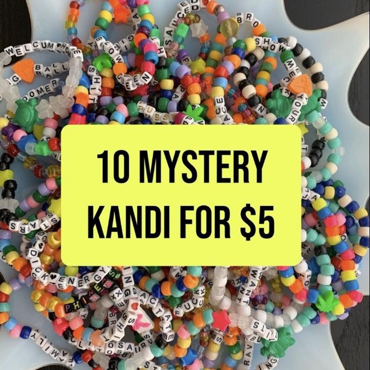 BUNDLE OF 10 MYSTERY KANDI These are handmade kandi... - Depop