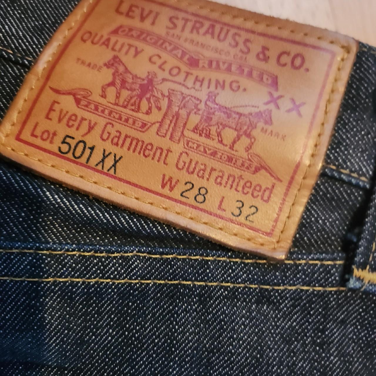 LVC 1947 501 rigid selvedge denim. 12oz unwashed.... - Depop