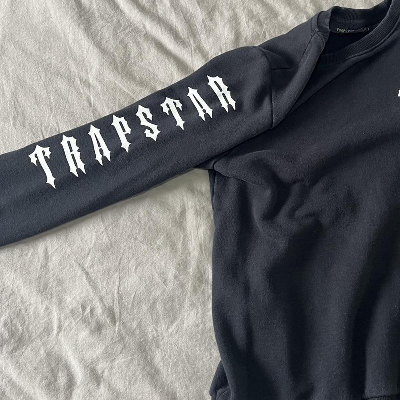 Trapstar Men's Black and White Jumper | Depop