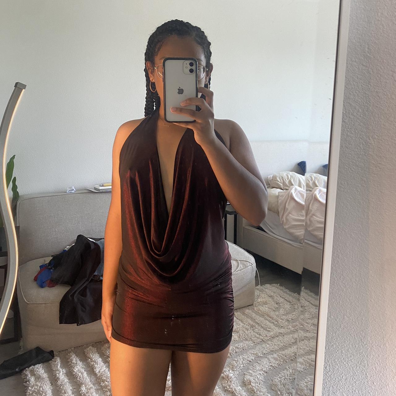 sexxxyyyy red open back dress reminds me of bella... - Depop