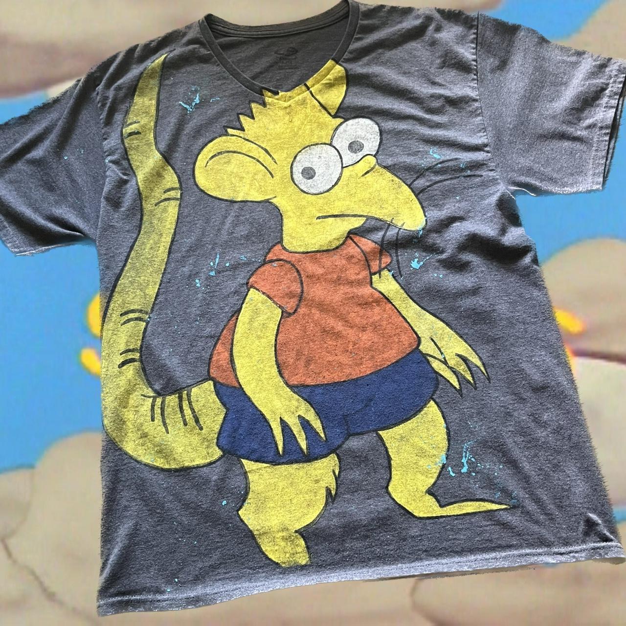 Dear Rat Boy 🐀💛 Hand painted graphic tee Champion... - Depop