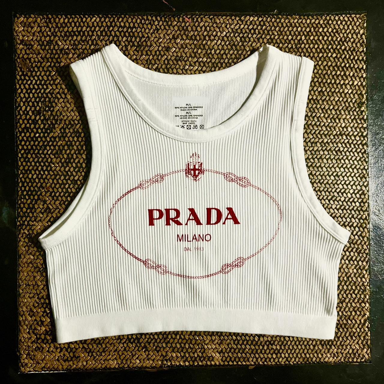 Prada tank top #Prada #2000s #Chic #Y2K #Designer - Depop
