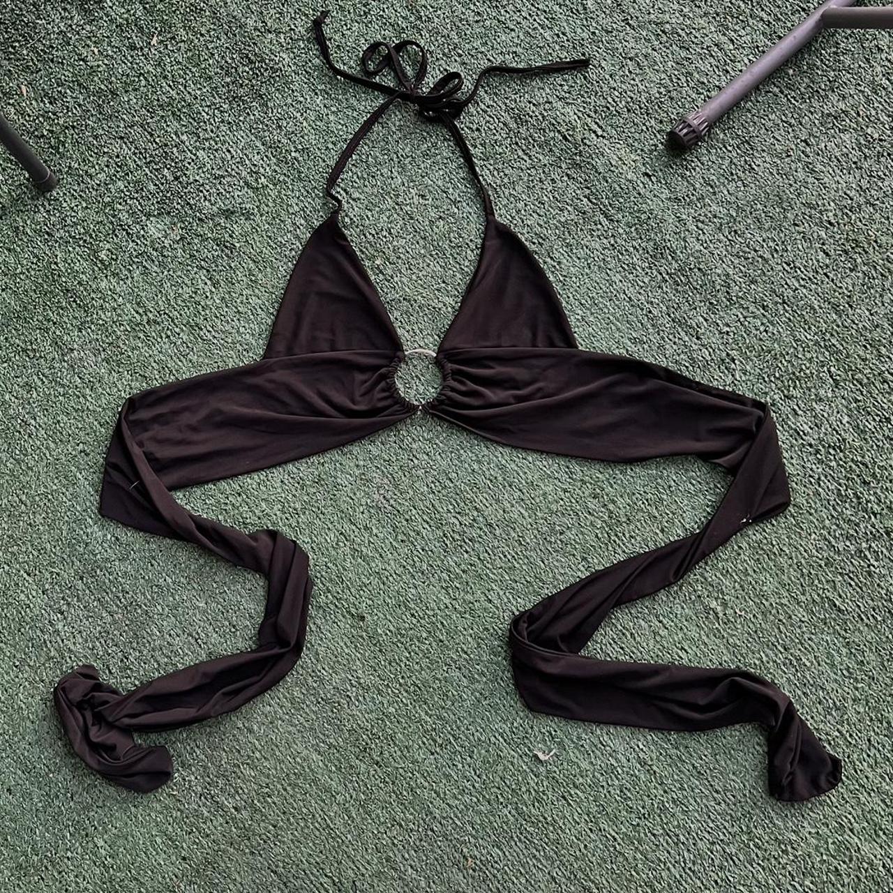 pretty little thing tie top🫶🏽 -no stains -looks... - Depop