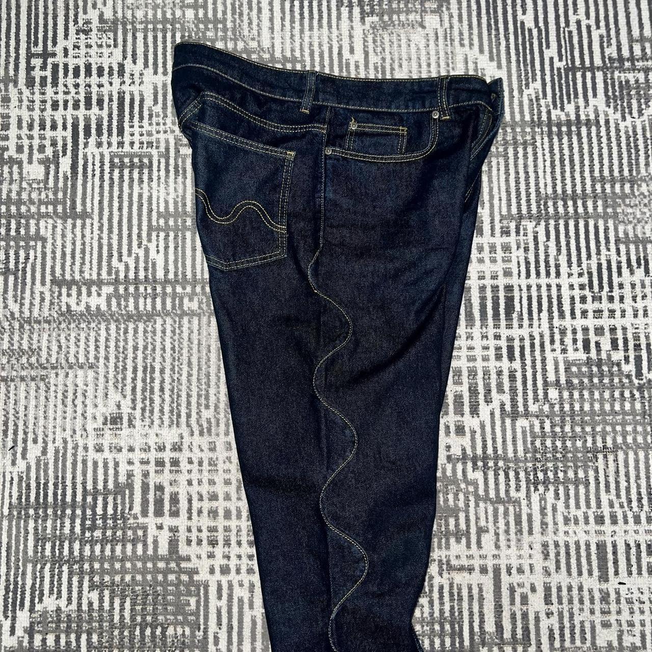 Flared Wavy Seamed Jeans from Jaded London Really... - Depop
