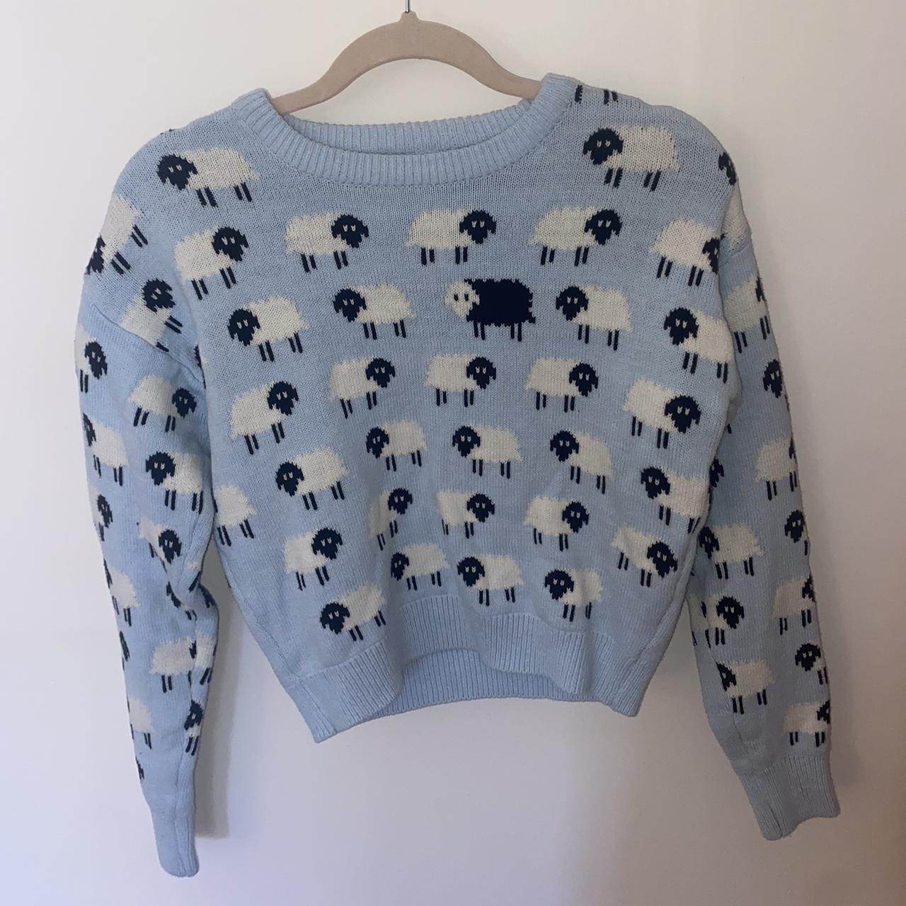 Baby blue sheep sweater (looks like the Princess... - Depop