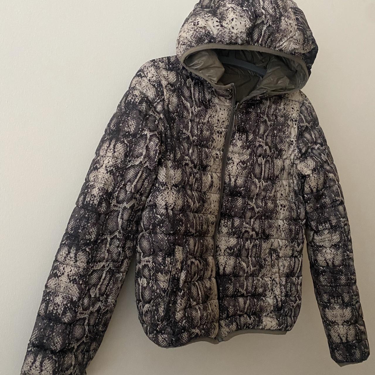 GUESS REVERSIBLE PYTHON BOMBER WIND BREAKER JACKET... - Depop
