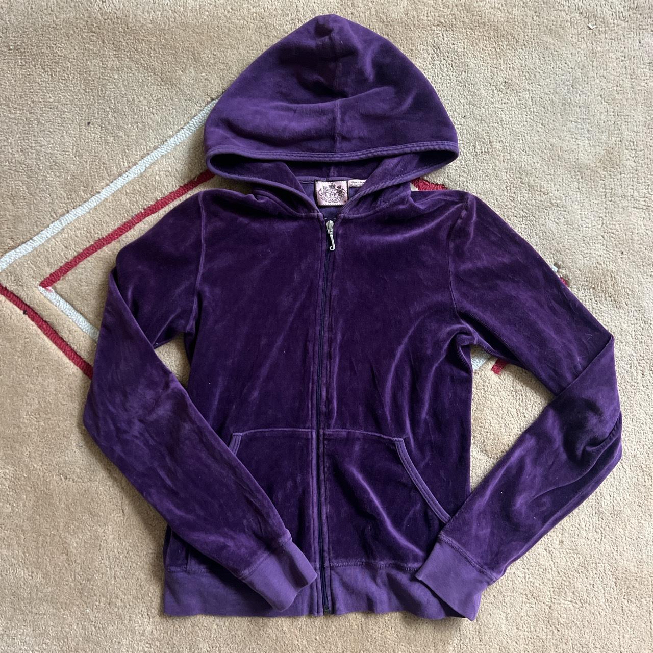 Purple Juicy couture jacket, fits like a small - Depop