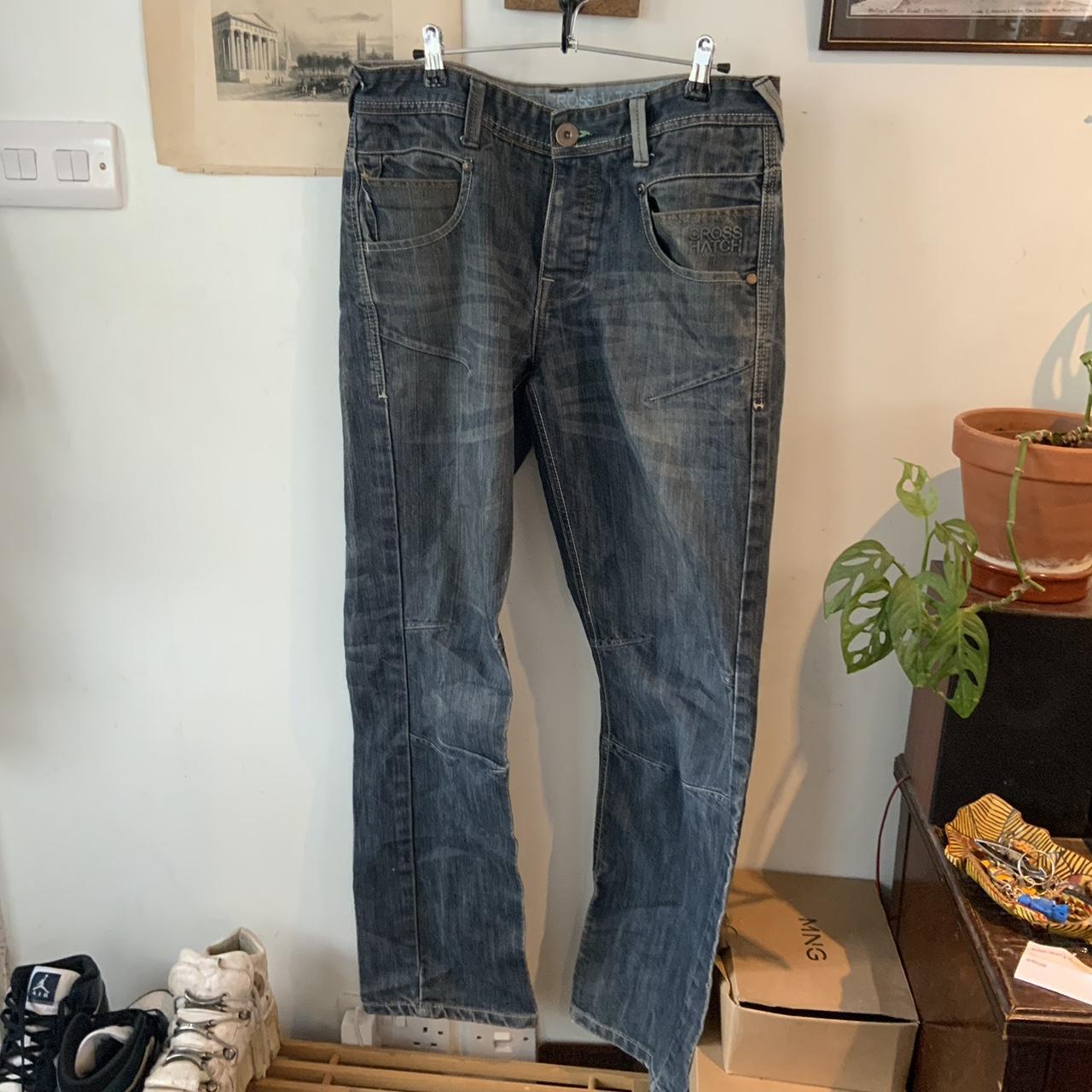 Cross hatch ‘forward thinking’ men’s dark blue... - Depop