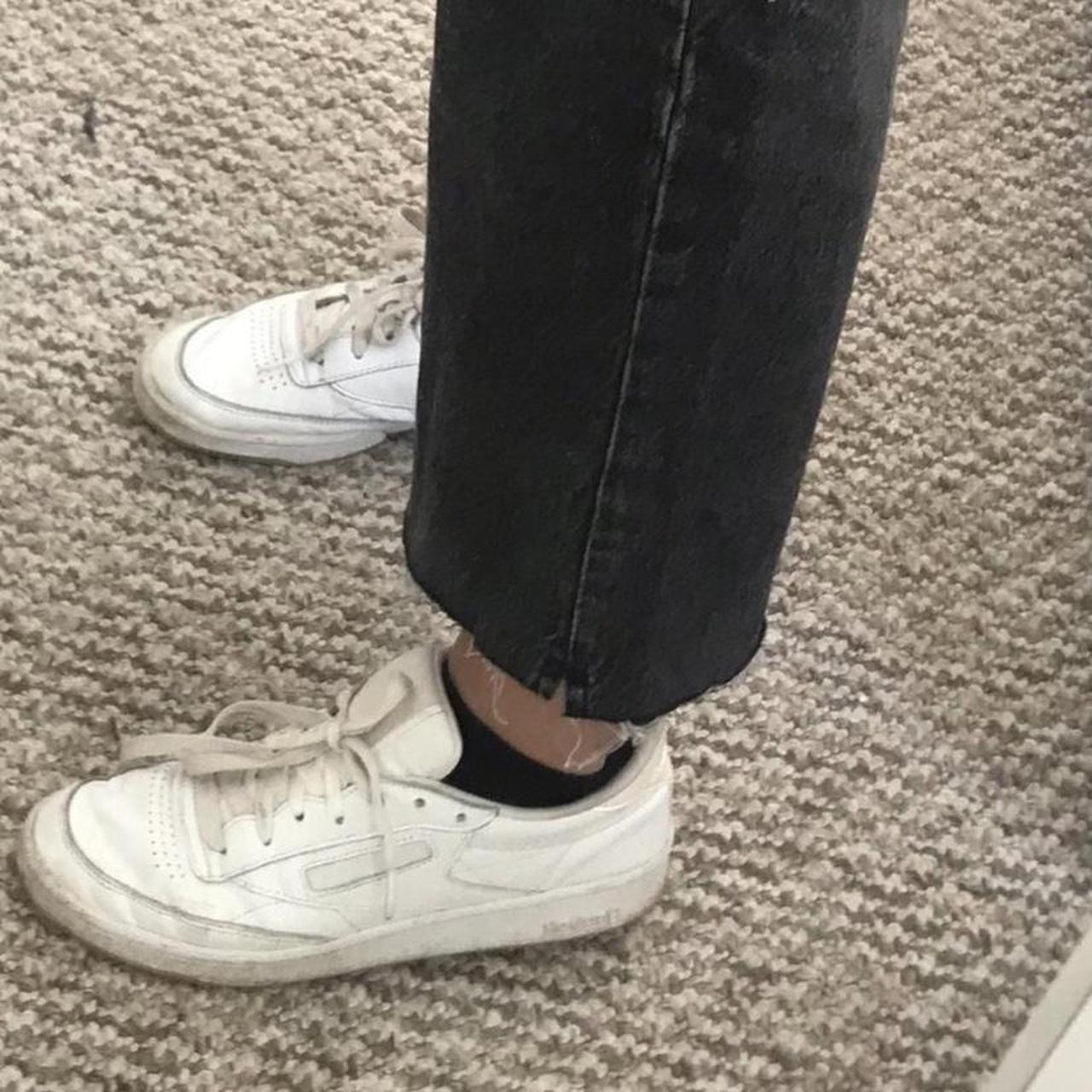 White Reebok trainers Condition: 8/10 Size:... - Depop