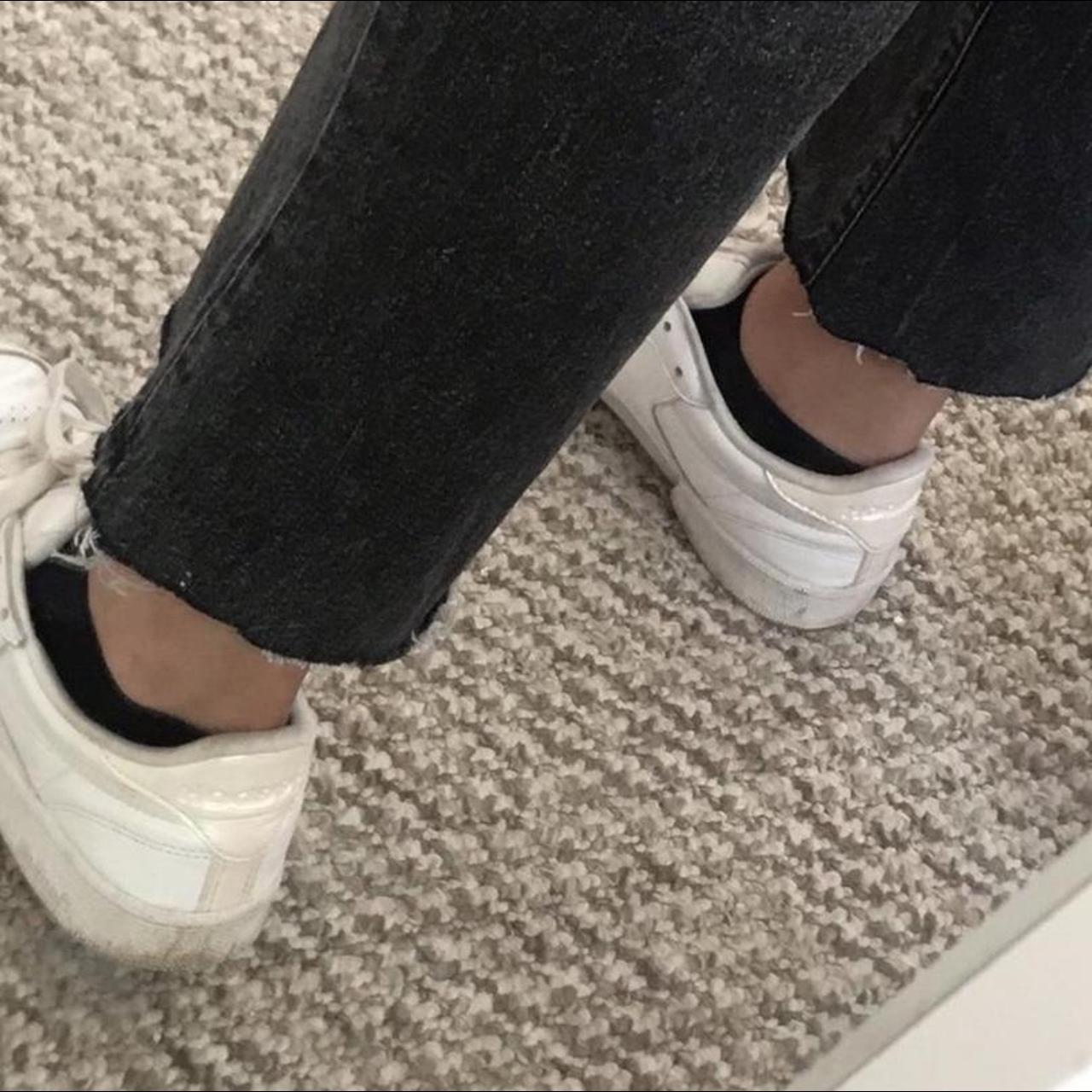 White Reebok trainers Condition: 8/10 Size:... - Depop